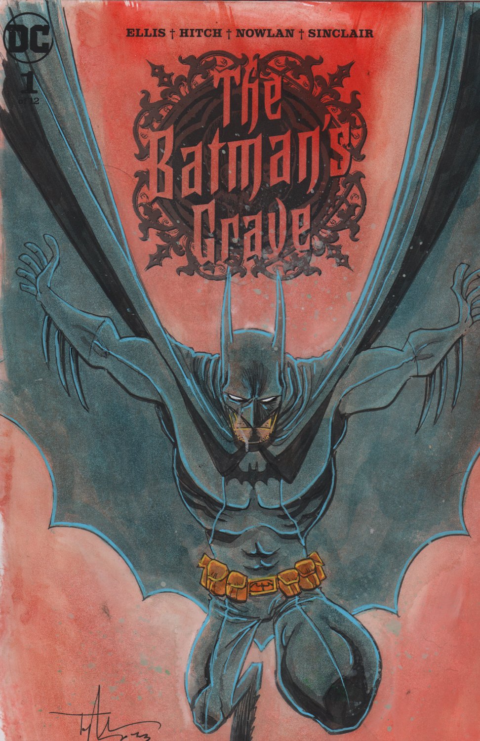 THE BATMAN'S GRAVE #1 PAINTED SKETCHCOVER / 78Squid