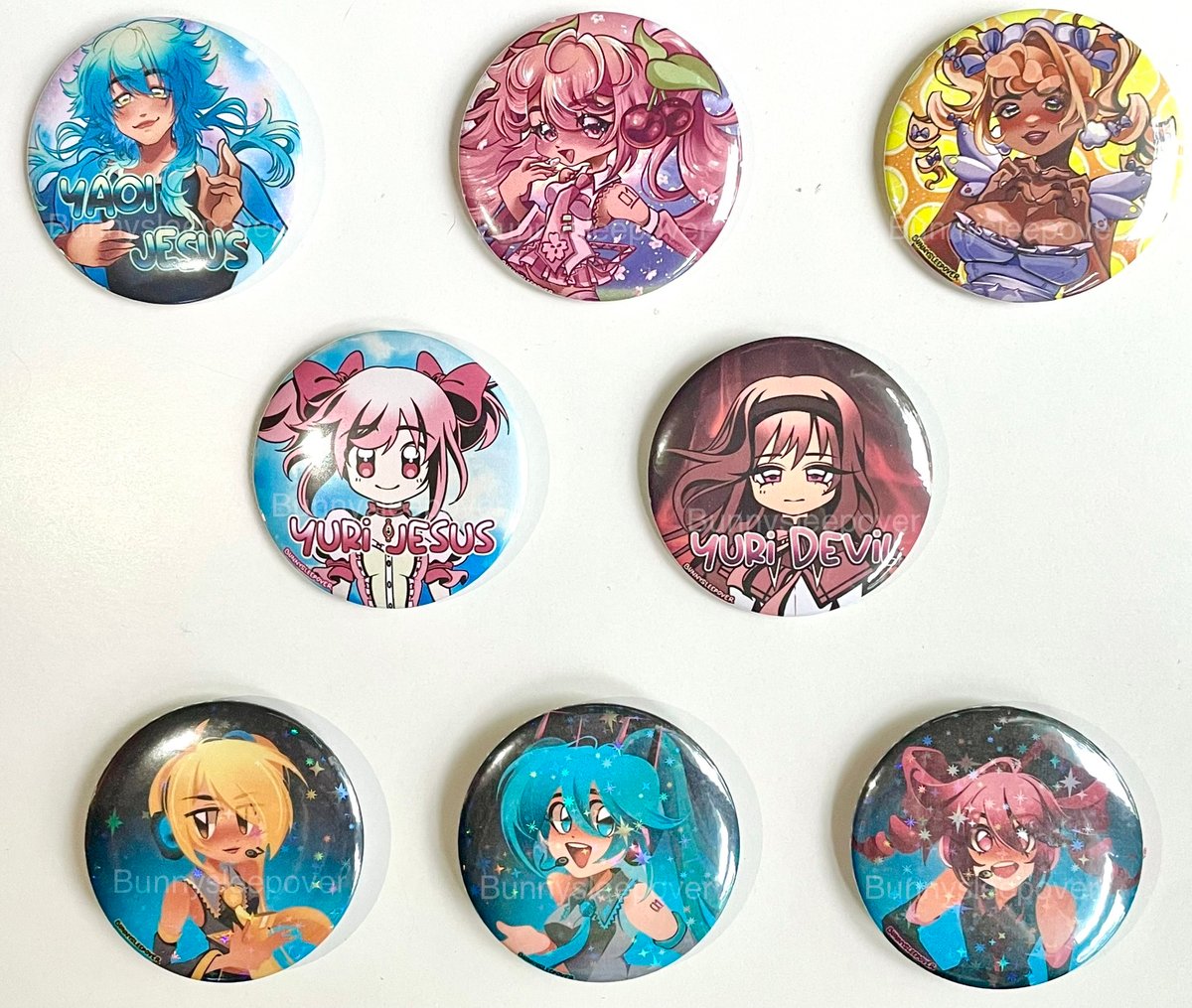 Various Pins ! Vocaloid, Madoka Magica, Yaoi/Yuri Jesus, Yuri Devil ...