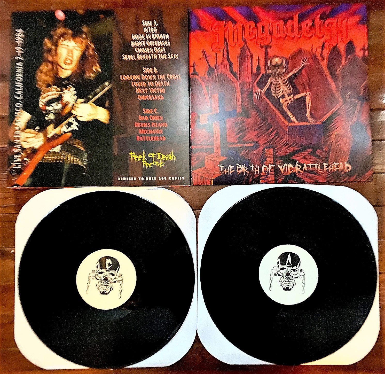 MEGADETH - THE BIRTH OF VIC RATTLEHEAD 12" DOUBLE LP | Underground Force Productions