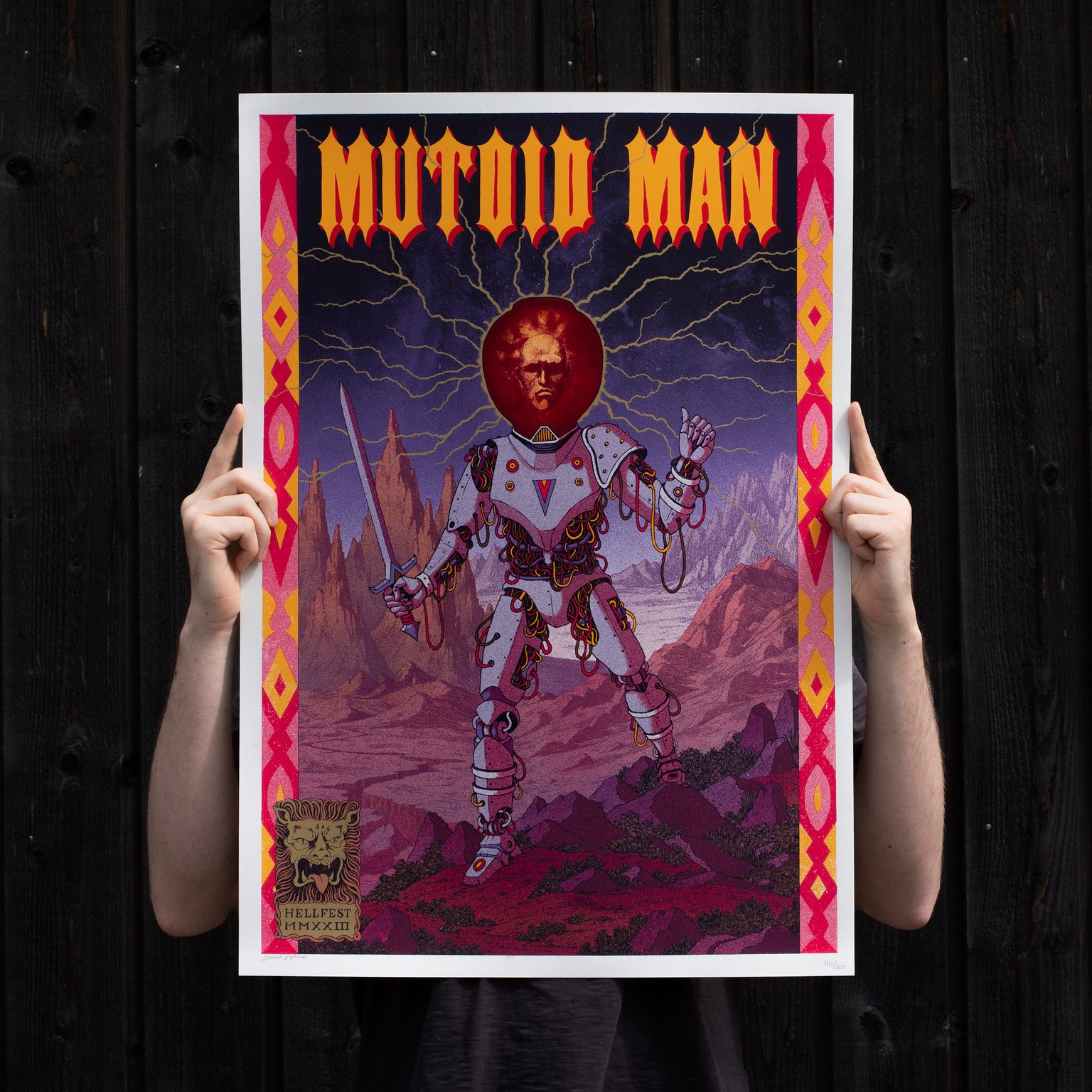 Mutoid Man Hellfest 2023 - Screenprinted Poster | Douwe Dijkstra