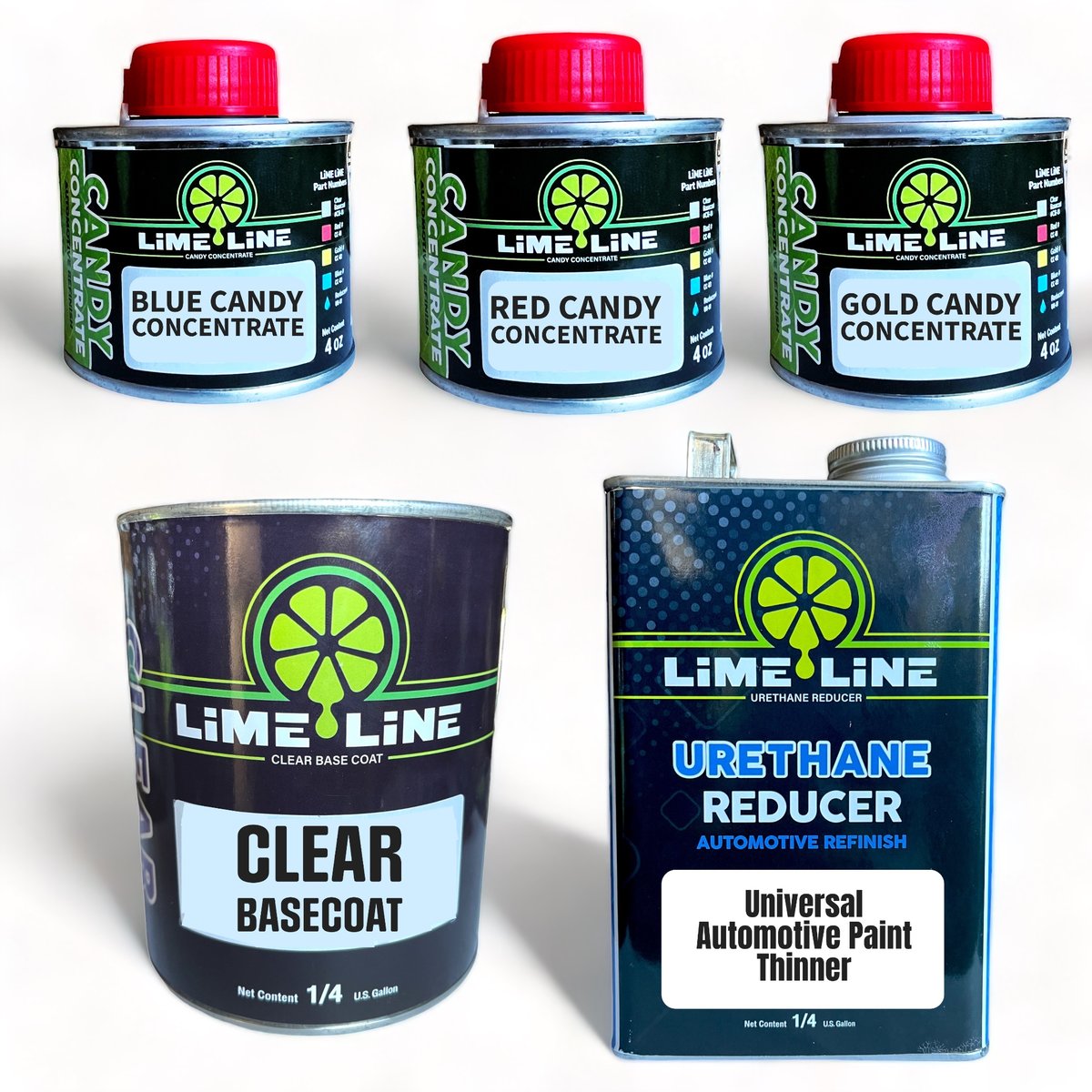 Ultimate Candy Pack with Clear Basecoat and Reducer | LiME LiNE