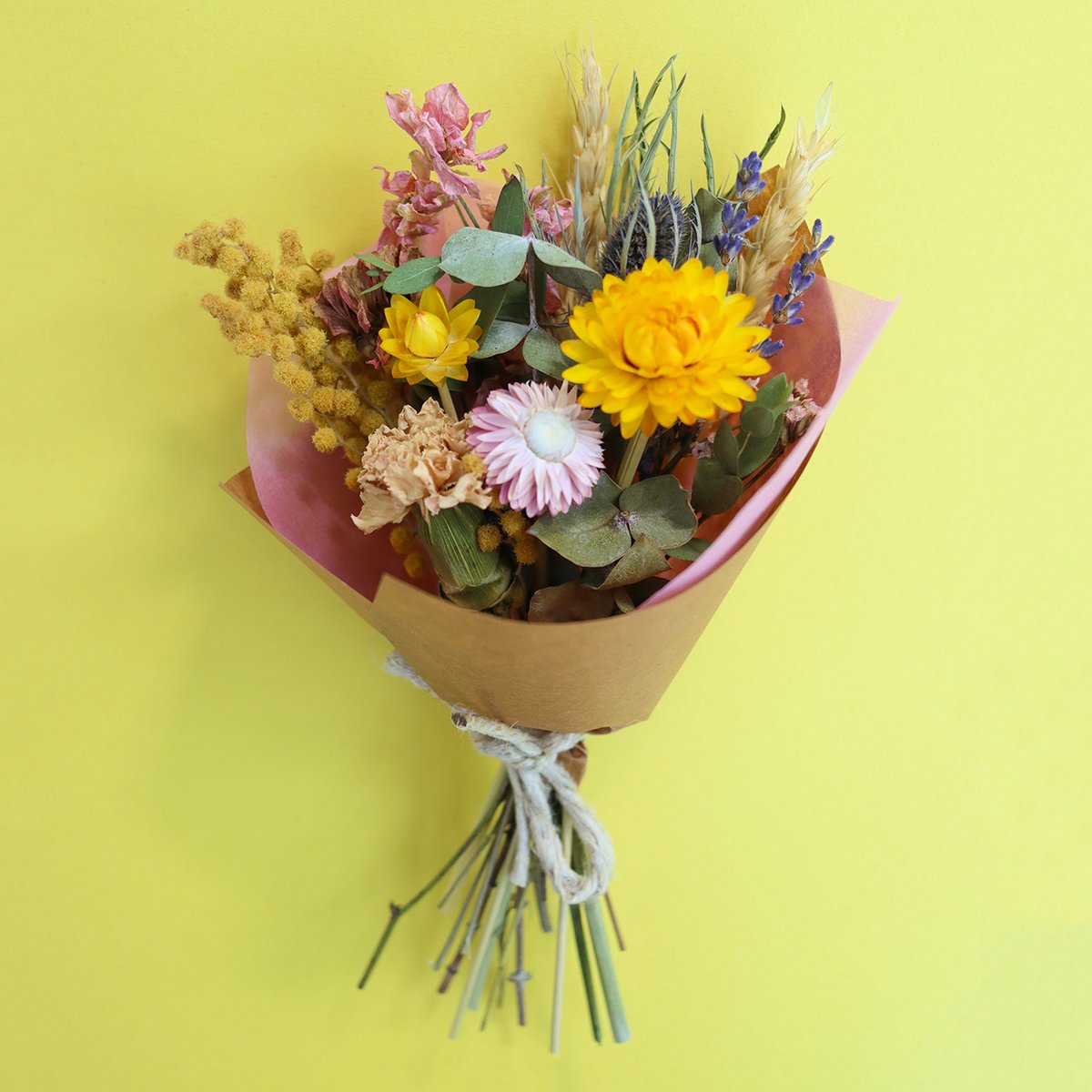Mini Dried Flower Bouquet - Bright | Becca Goodall Floral Design