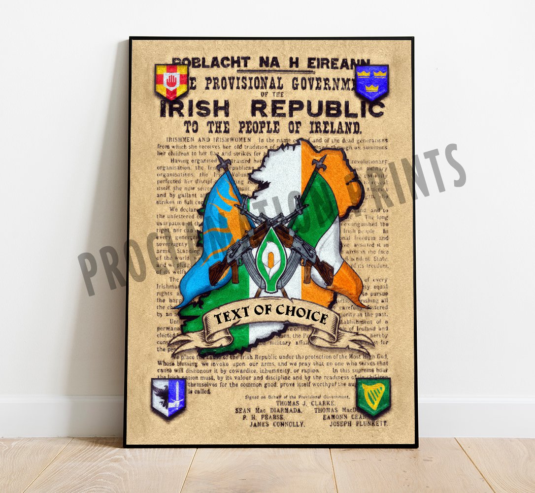 Irish Resistance A3 Print (Unframed). | Proclamation Prints