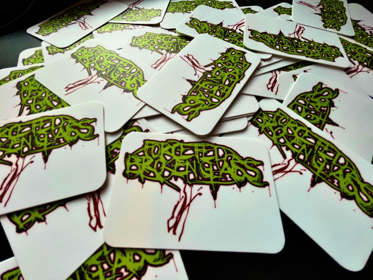 FORCE FED BROKEN GLASS STICKER | BeenThereSceneThat