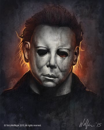 Michael Myers canvas giclee | Wolfinger