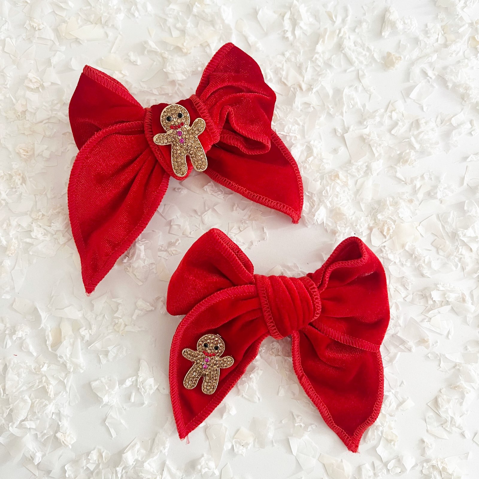 the daydream republic — Red Velvet Bejeweled Gingerbread Bow