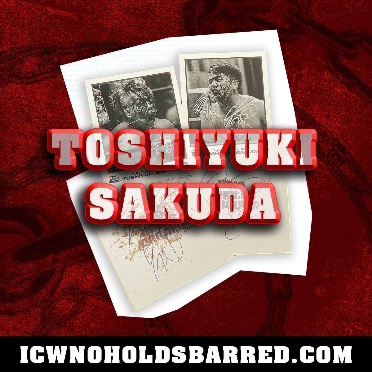 Toshiyuki Sakuda Autographs | ICW NHB Shop