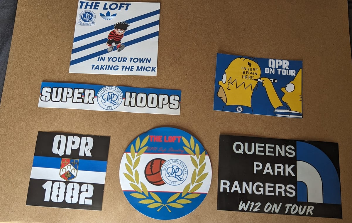 Pack of 60 QPR Stickers - New Designs for 23/24 season. | QPRStickers
