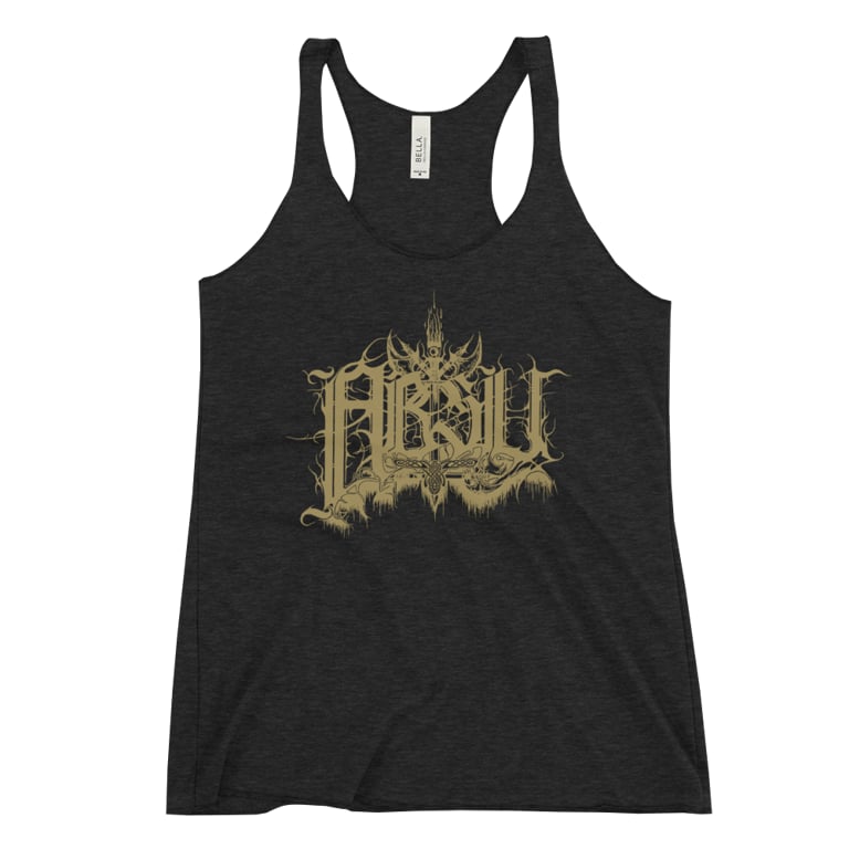 ABSU - LOGO 1994 (GOLD PRINT - WOMEN'S RACERBACK TANK) | Black Montanas