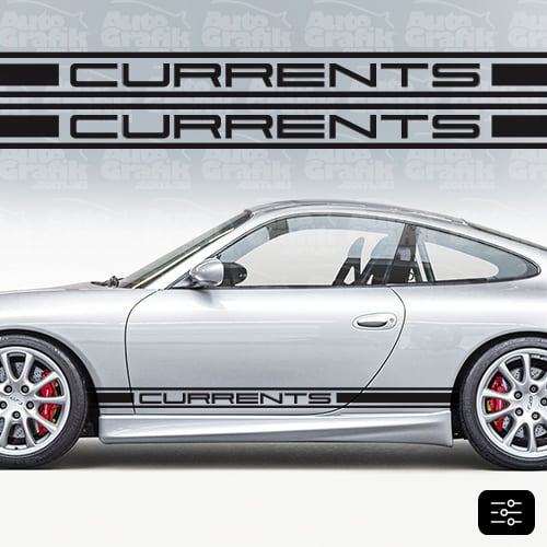 Auto Grafik Decals — CURRENT-S TYPE 996 SIDE SCRIPT DECAL SET - YOUR ...