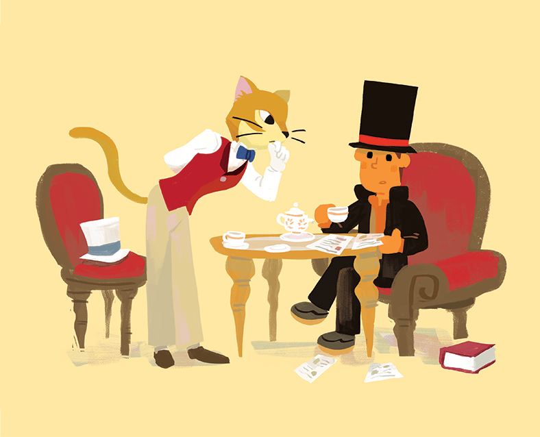 Two Gentlemen - 8x10 Art Print | jordydraws
