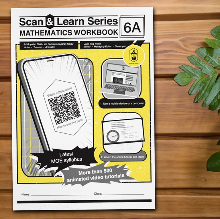 Books & People — Scan & Learn Series • Primary 6A Maths Workbooks