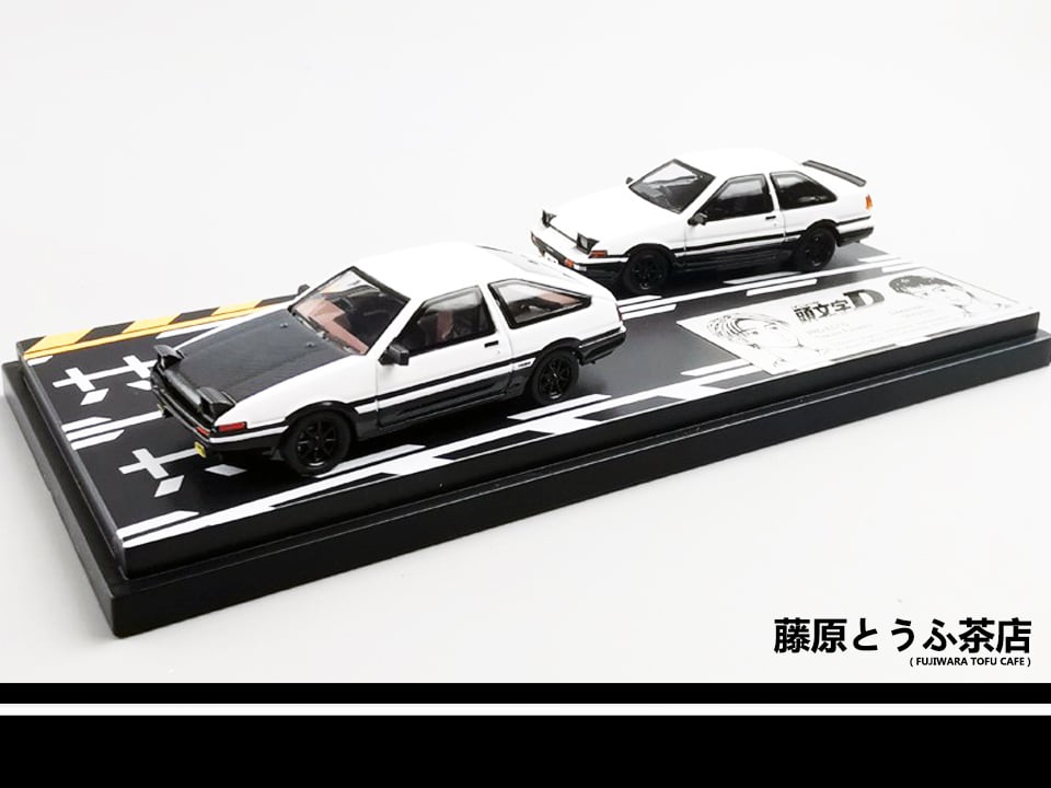 1:64 Toyota AE86 Zenki Hatch & Toyota AE86 Kouki Coupe Diecast Model ...