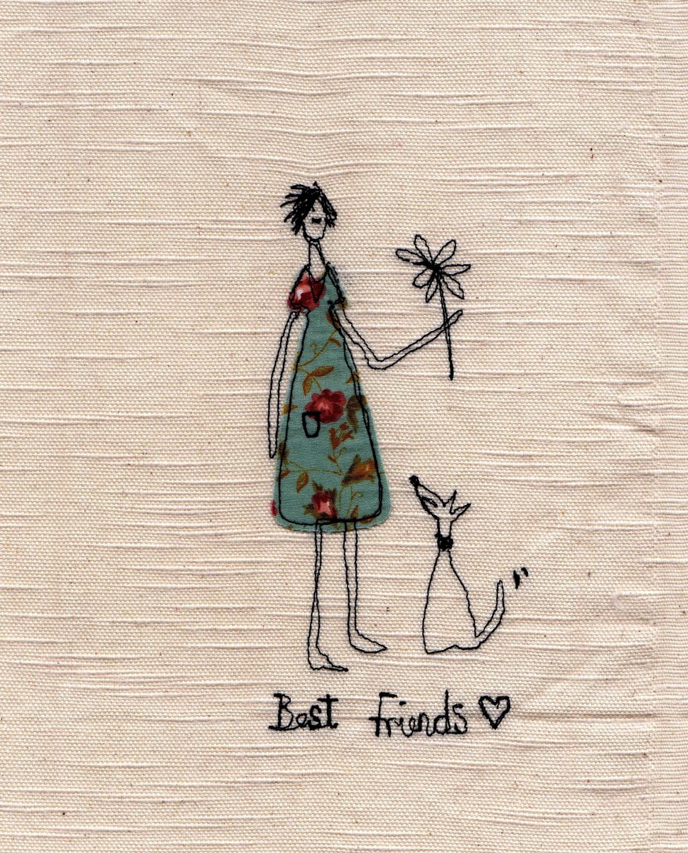Best friends - Dog | Touchy Feely Textiles