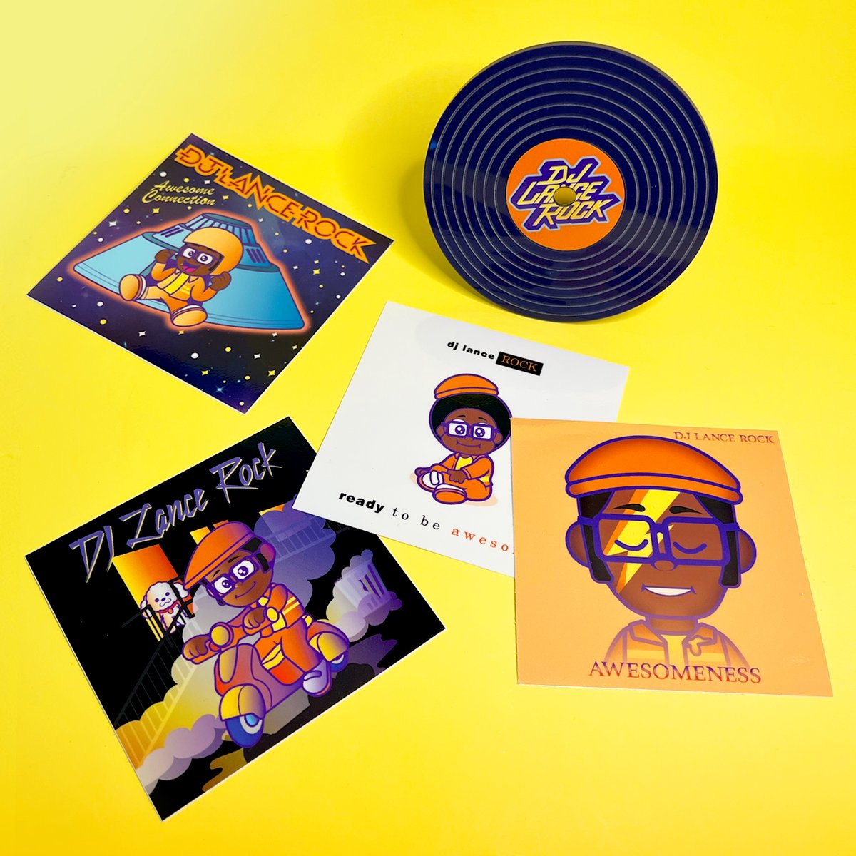 DJ LANCE ROCK ALBUM STICKER PACK VOL. 1 | Hyperactive Monkey