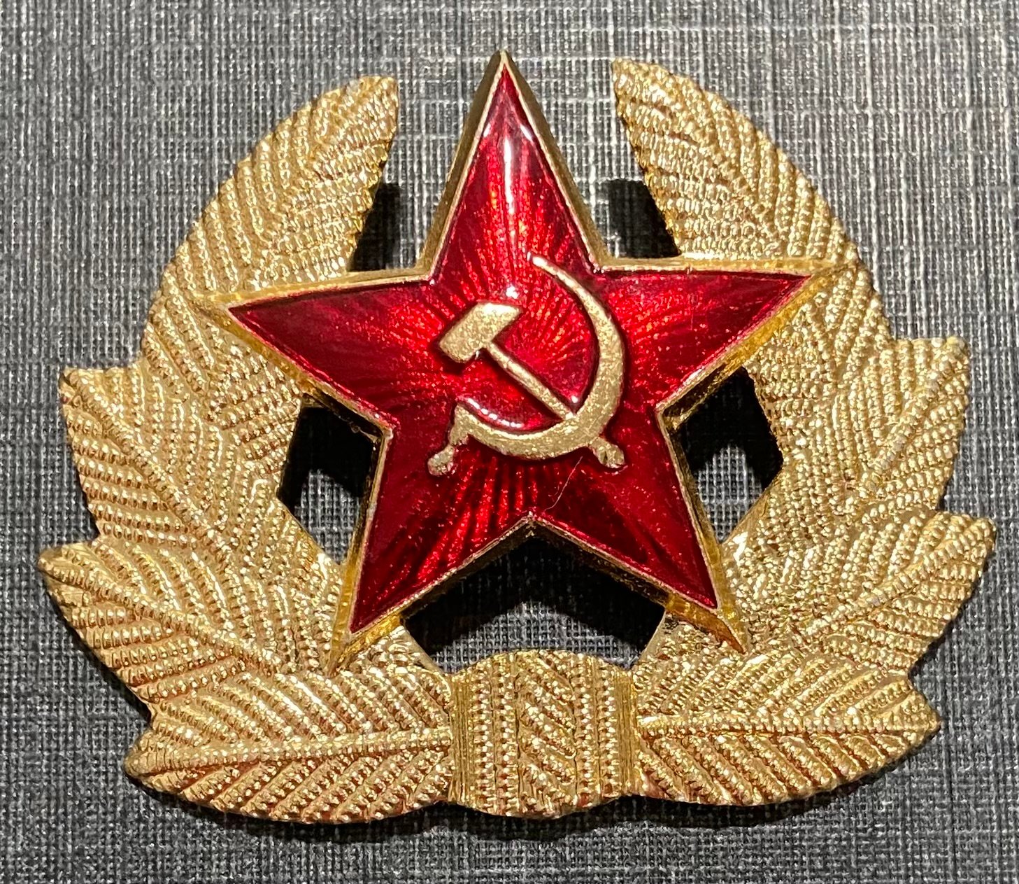 (USSR) Soviet / Russian (Red Army) Sergeant Cap Badge | WORLD HISTORICS ...