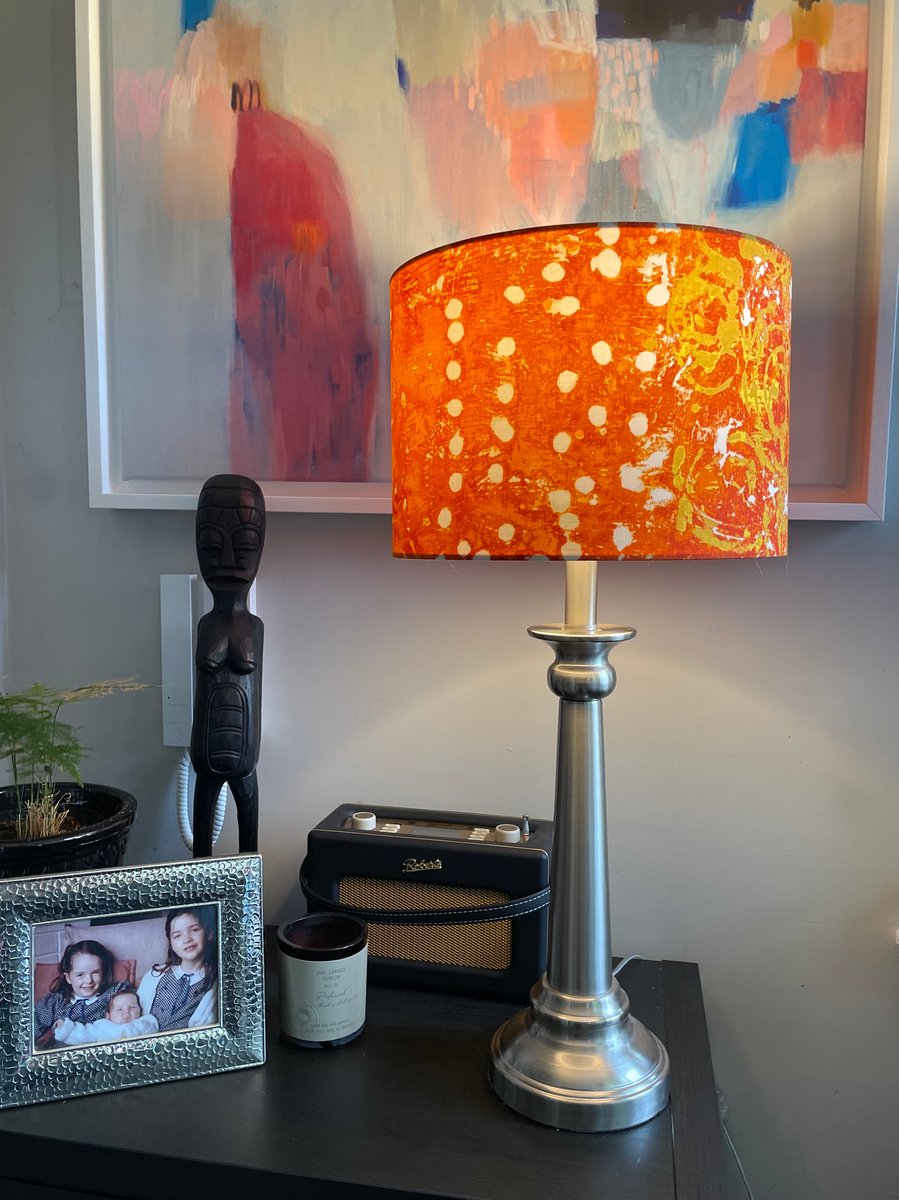 Spotted Graffiti Citrus Shade 30cm | Lola's Lampshades