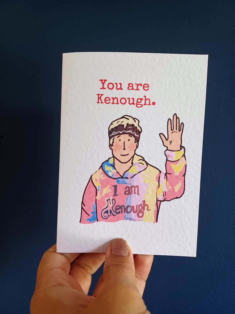 Barbie Movie - You are Kenough greeting card | Jenny Grene Illustration