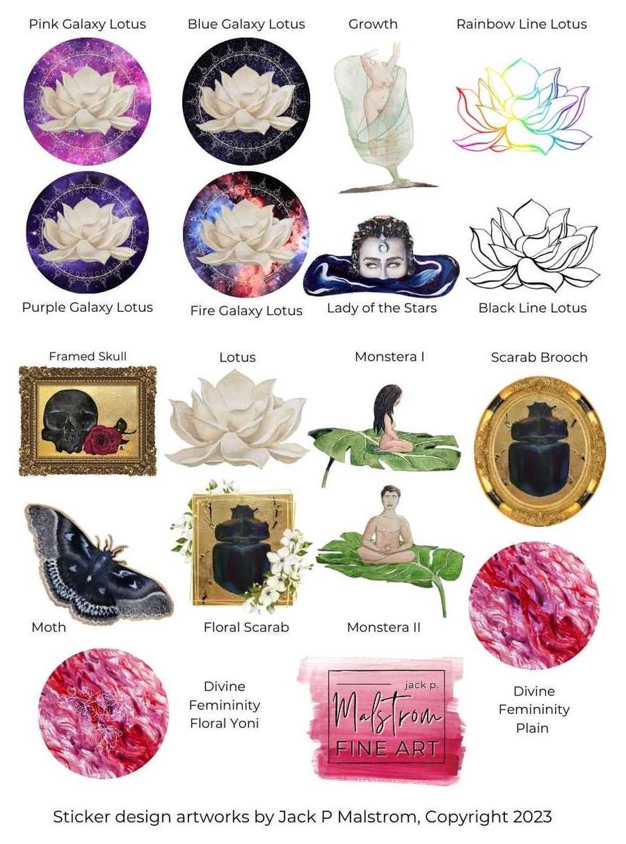 5" Waterproof Stickers | Malstrom Fine Art