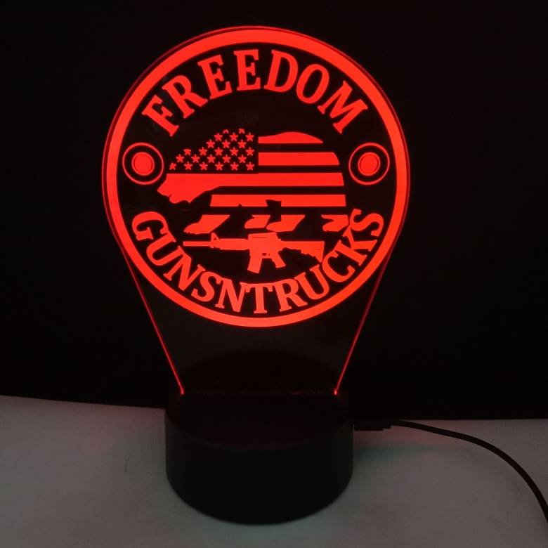 Freedom 3D Visual RGB lamp | Freedom Gunsntrucks