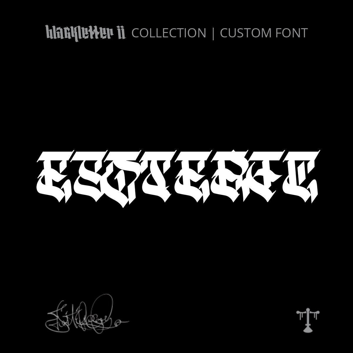 Esoteric (1 style) - Custom Font by Justified Ink | Justified Ink