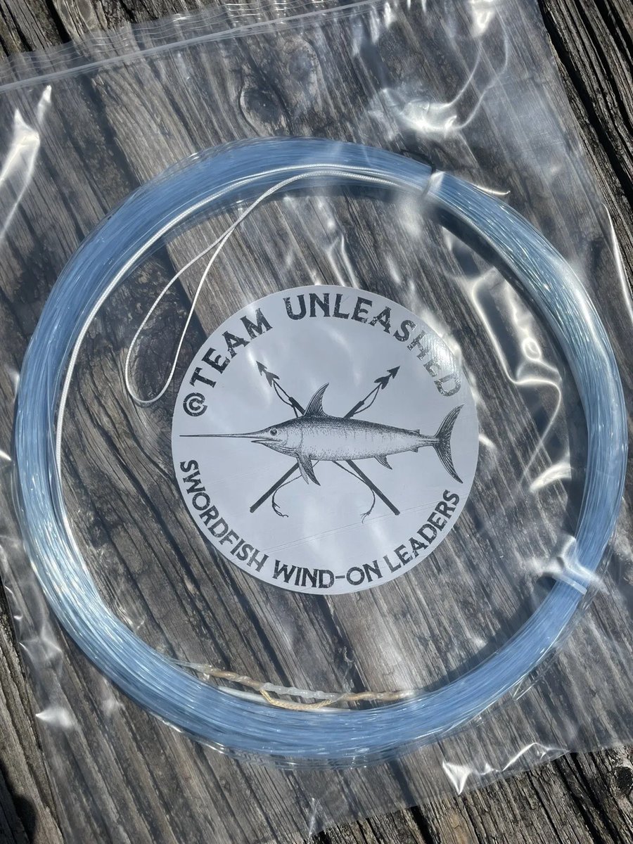 Daytime Swordfish Wind-On Leader (Light Blue) Available in 250lb/300lb ...
