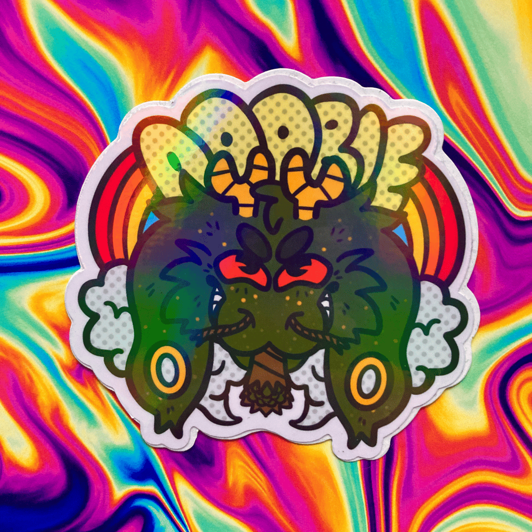 Rainbow Doobie Sticker | Ren Stone Studios