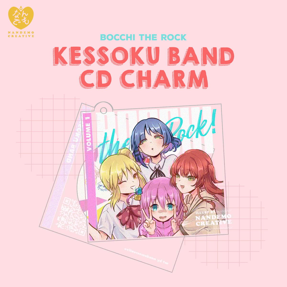 Bocchi th Rock CD Charm | Nandemo Creative