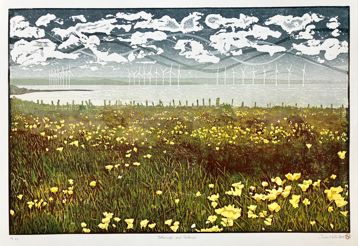 Buttercups and Turbines | Susan Noble: Artist/Printmaker