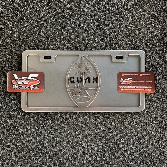 Seal of Guam - Two Layer License Plate | Winter Fab Online