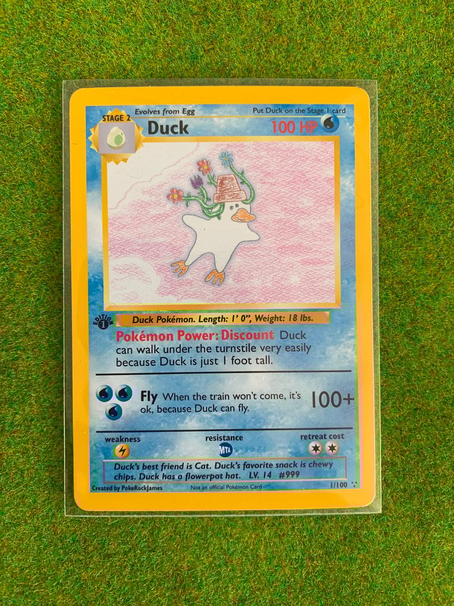 Papertown Company — Duck Trading Card