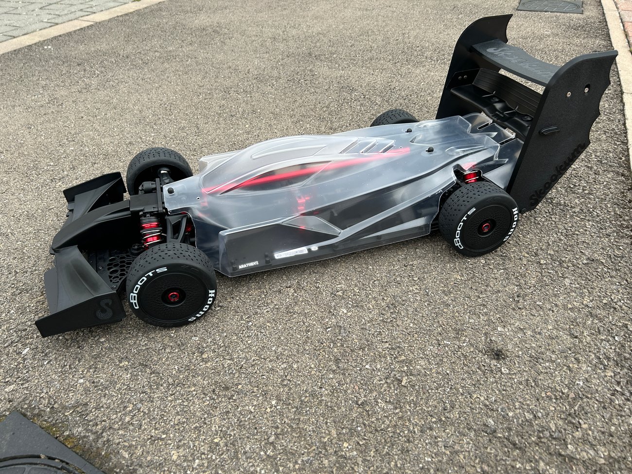 Arrma Limitless Large Adjustable Bat Wing Style Rear Twin Wing Spoiler ...