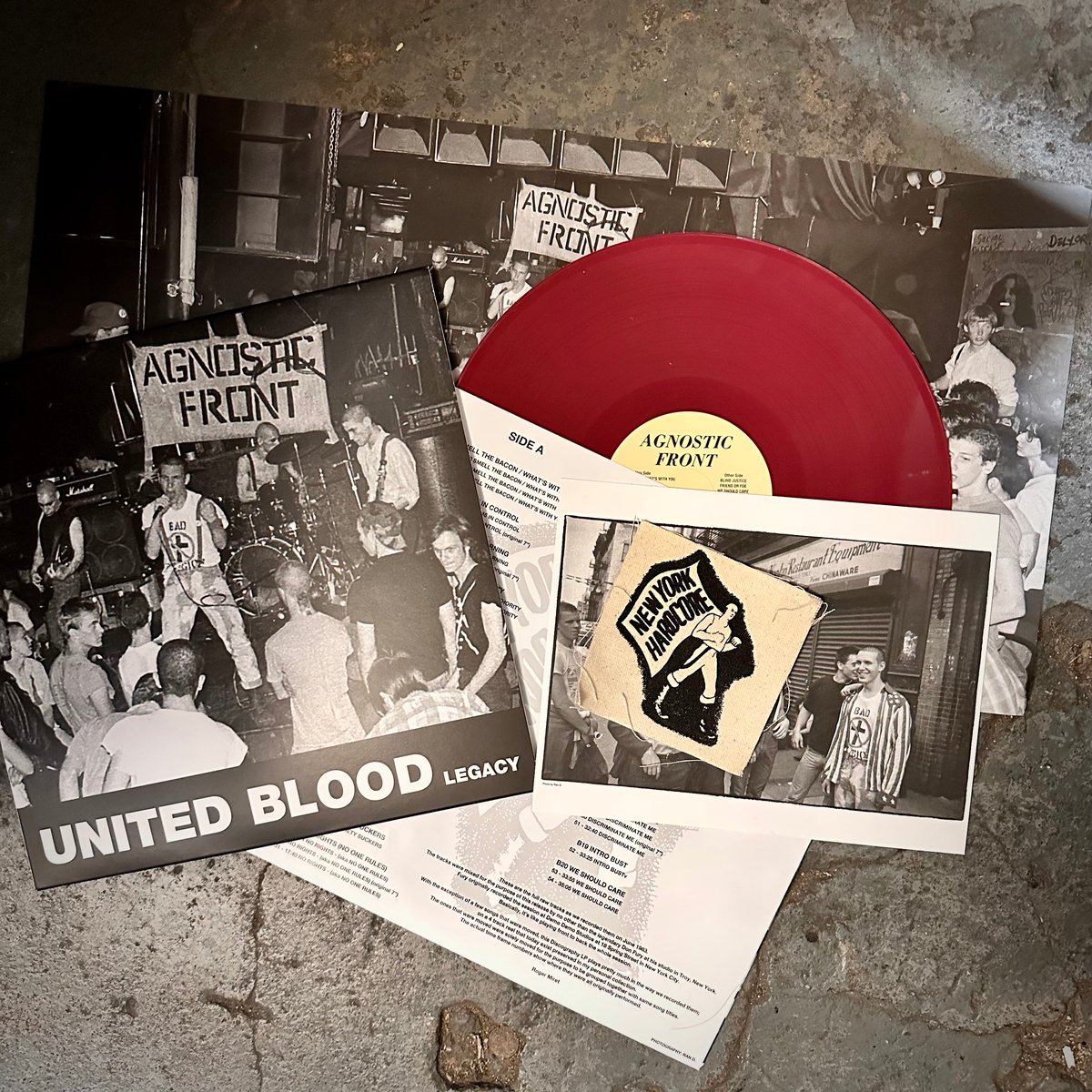 Agnostic Front-United Blood Legacy Oxblood Vinyl Generation Record ...