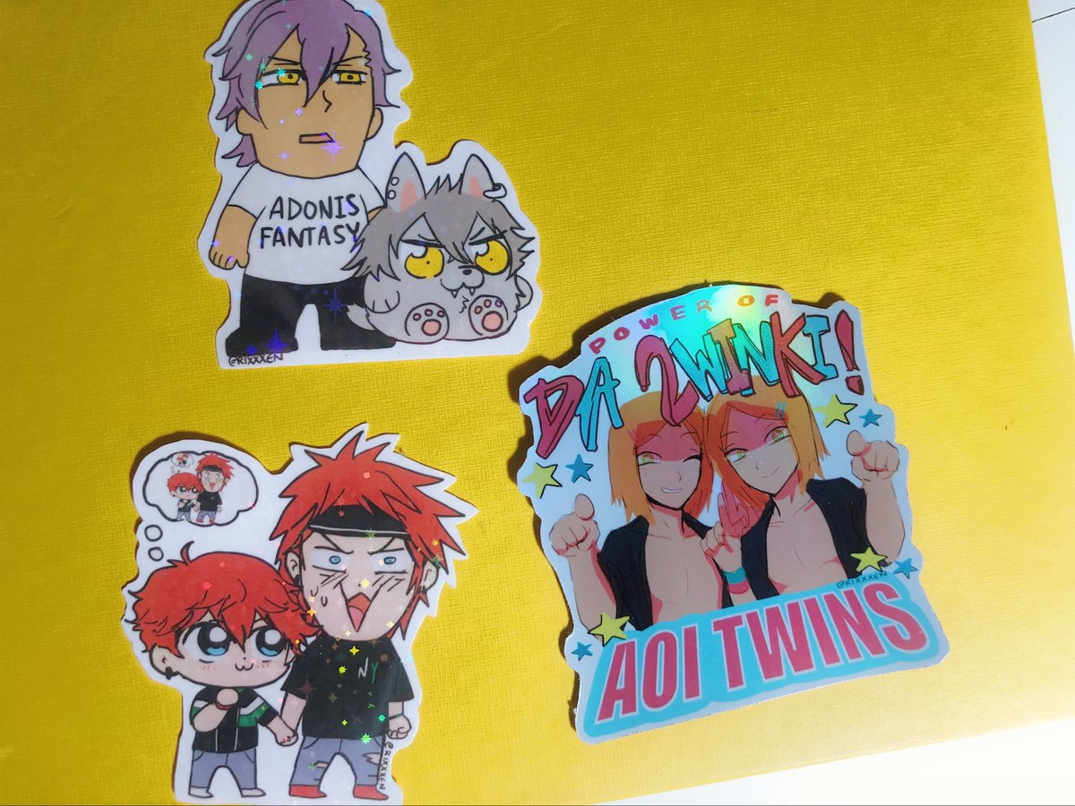 Enstars BKUBstars style 2.5in Charms and Stickers | rixxxen