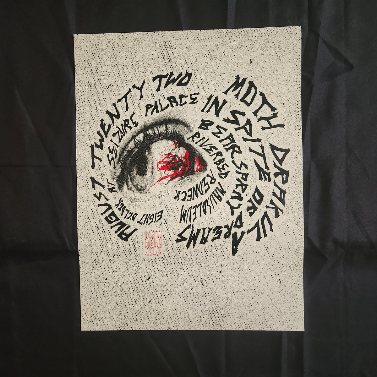 Seizure Palace 08/22 PDX screen print poster | Swampland Press