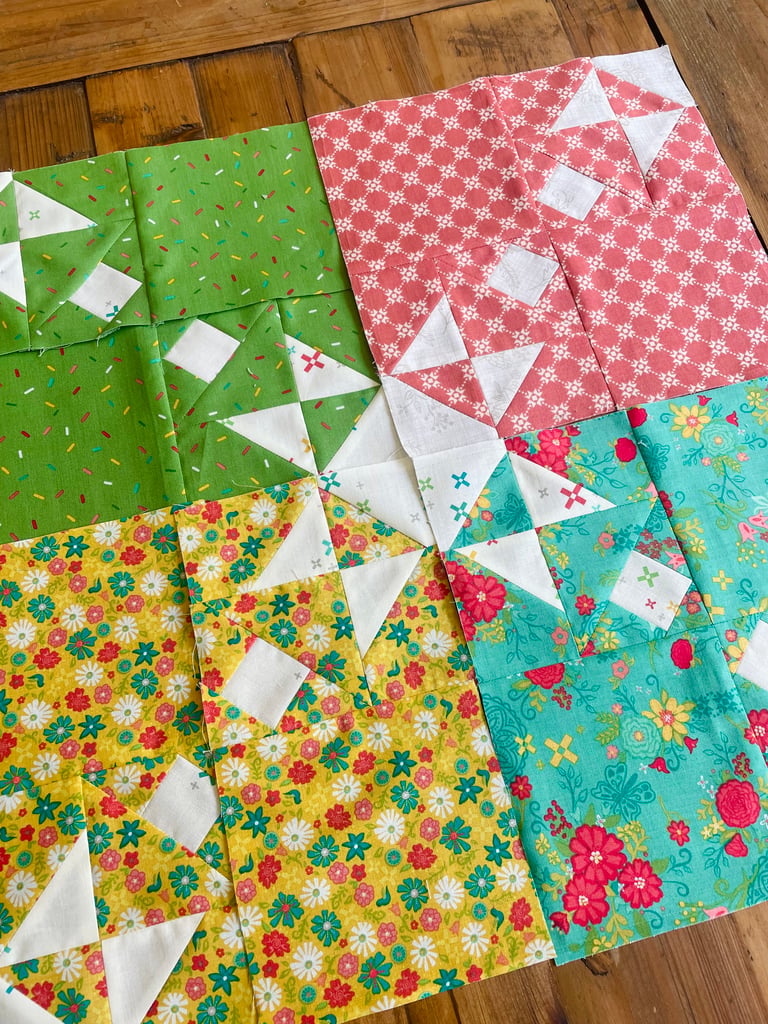 Sashiko Stars Kit in Gingham Cottage | Anka's Treasures