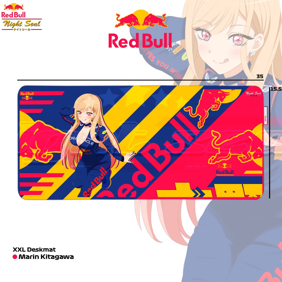 Red Bull V.1 / XXL Desk mats | NightSeal77