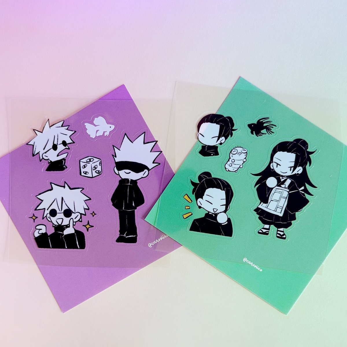 JJK Clear Sticker Sheets | chaopiico