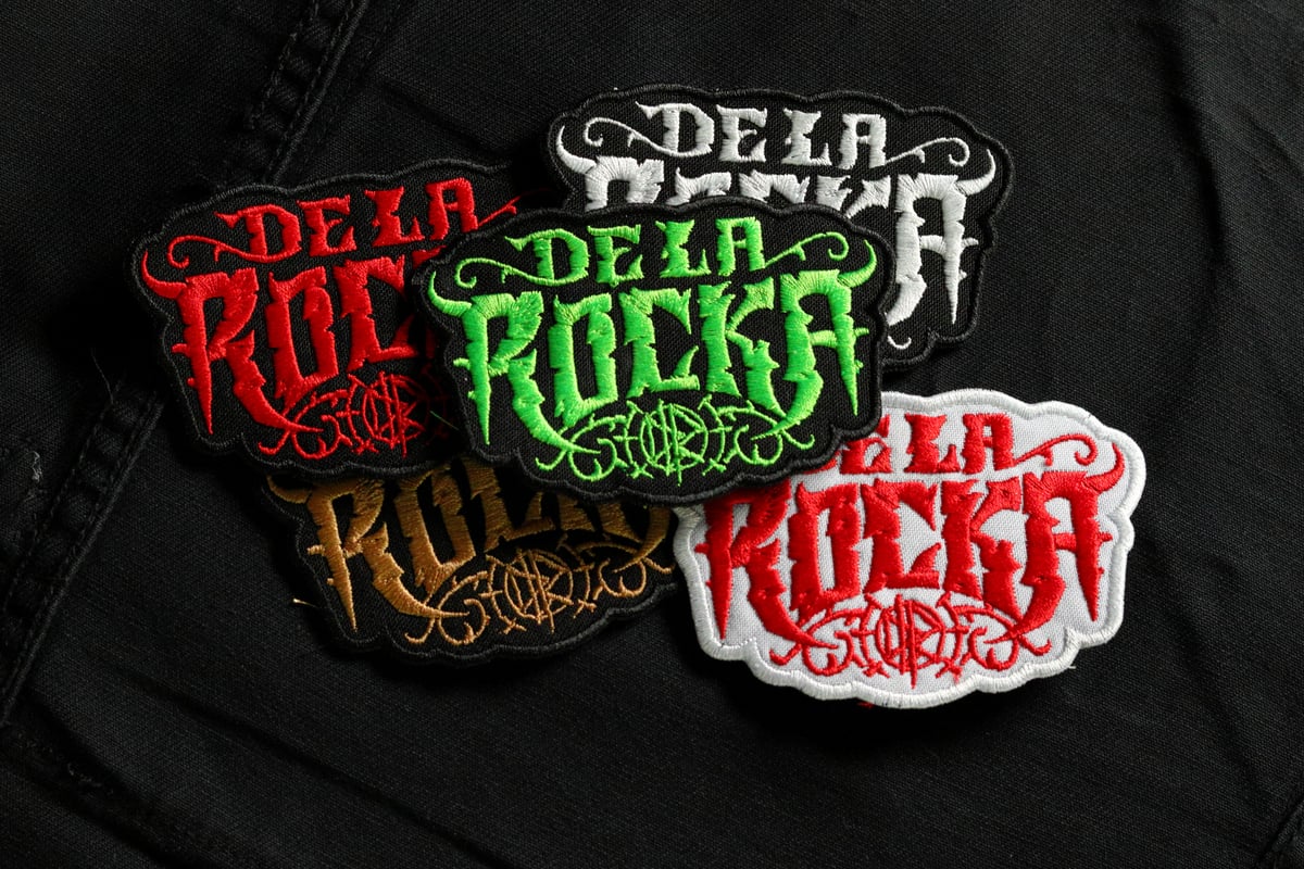 Patch "De La Rocka" text logo (5 colors) | De La Rocka Official Website
