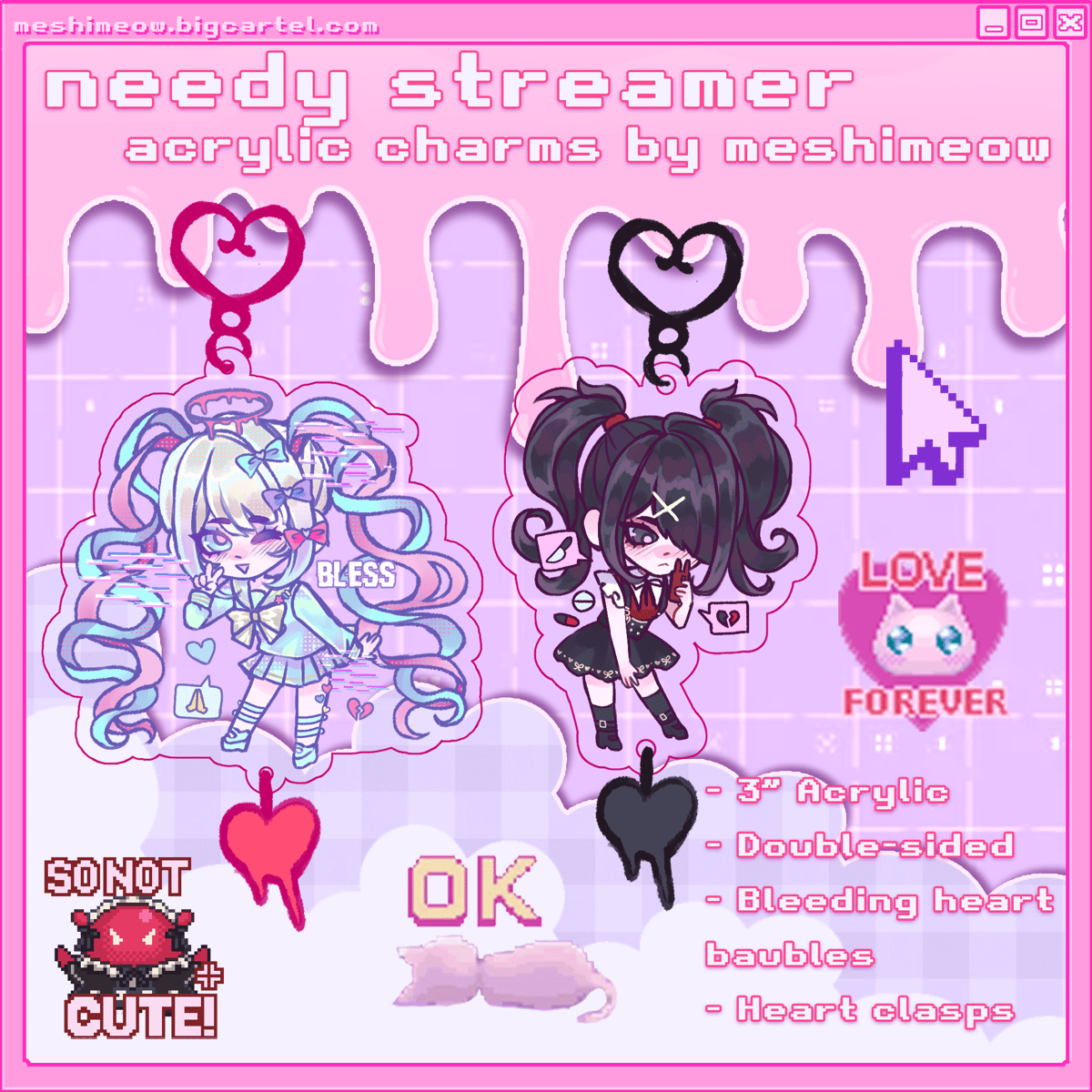 Needy Streamer Overload Charms | meshimeow