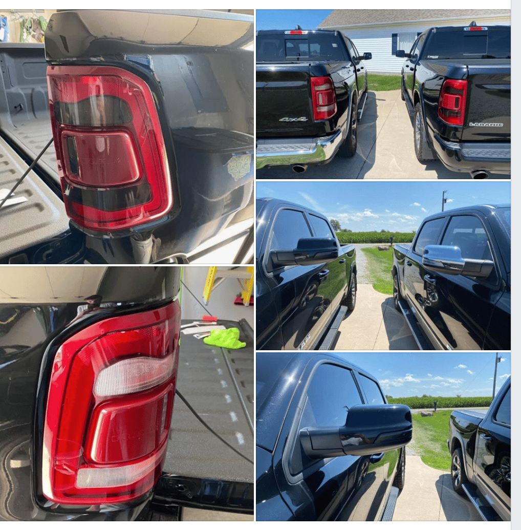 2019-2024 Ram 1500 Trucks Tint Overlay Complete Kit | Blacked Out Designs