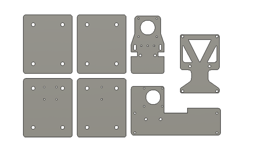 Pre Cut Plates for Gen 2.0 CNC Machine | JD's Garage LLC