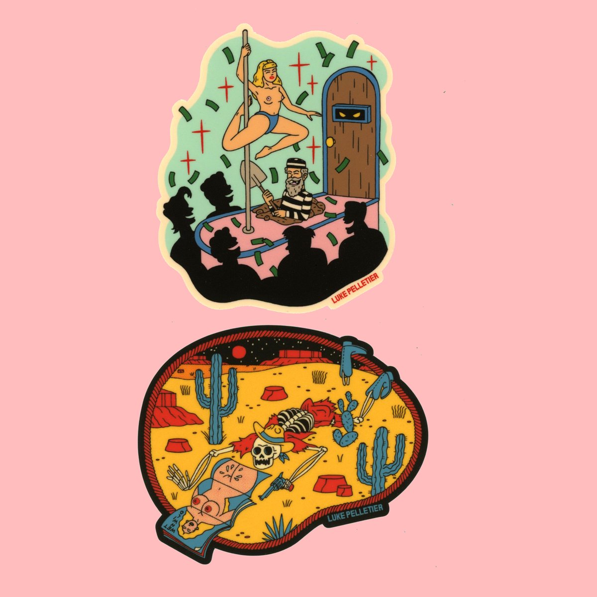 2 stickers | Luke and Kristen