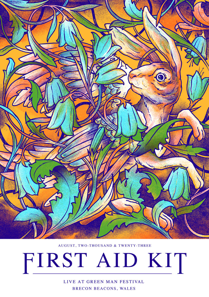 FIRST AID KIT Poster - Green Man Festival 2023 | lukedrozd