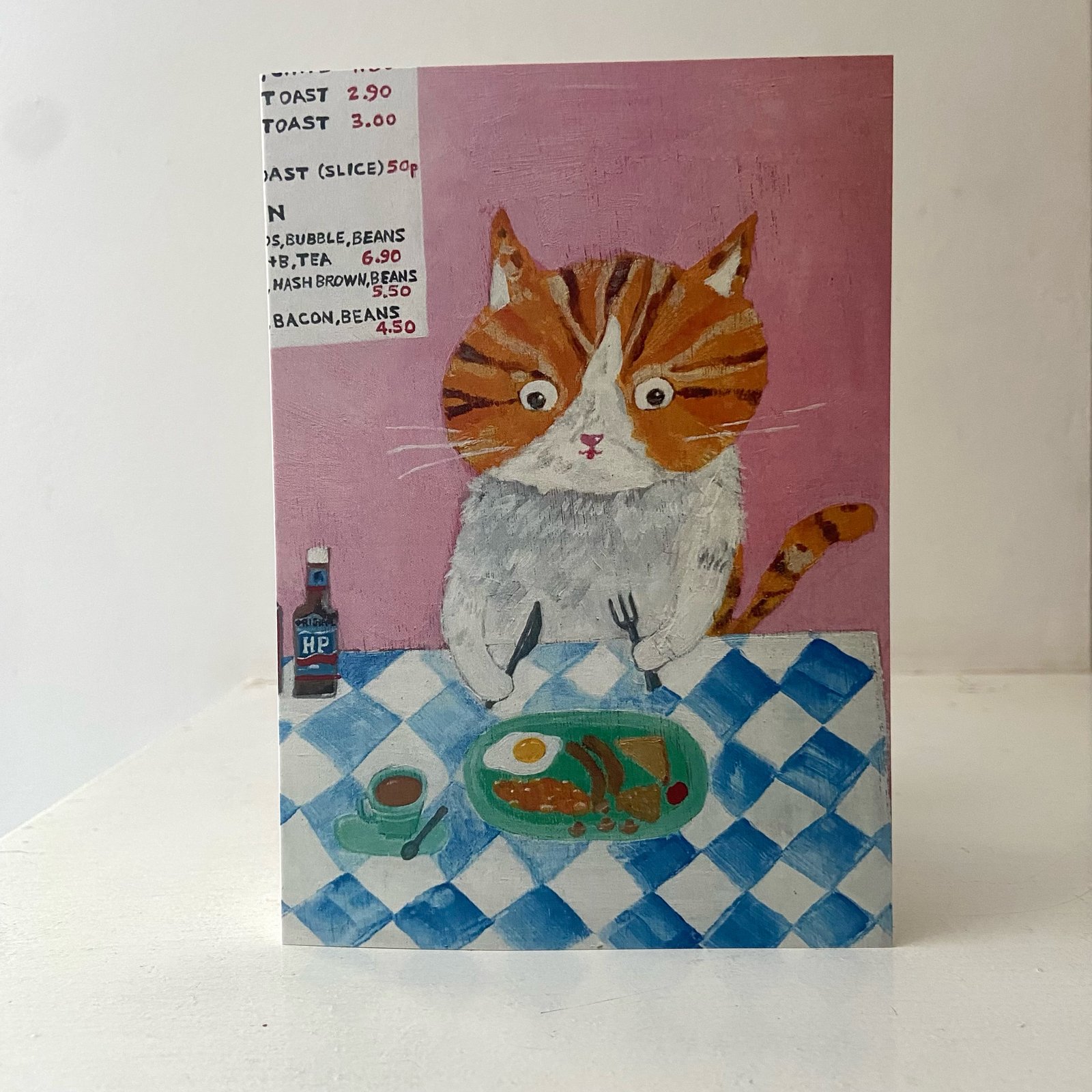 Greetings card -cooked breakfast | Moggshop