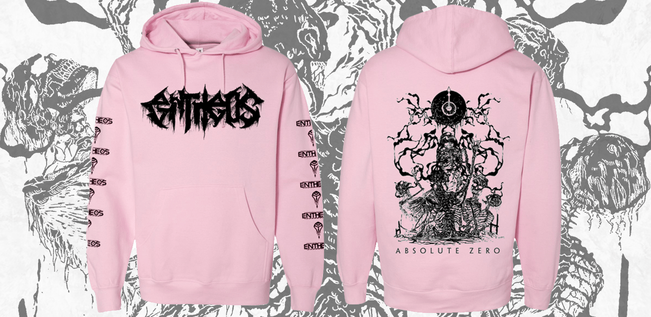 'Absolute Zero' PINK HOODIE | ENTHEOS