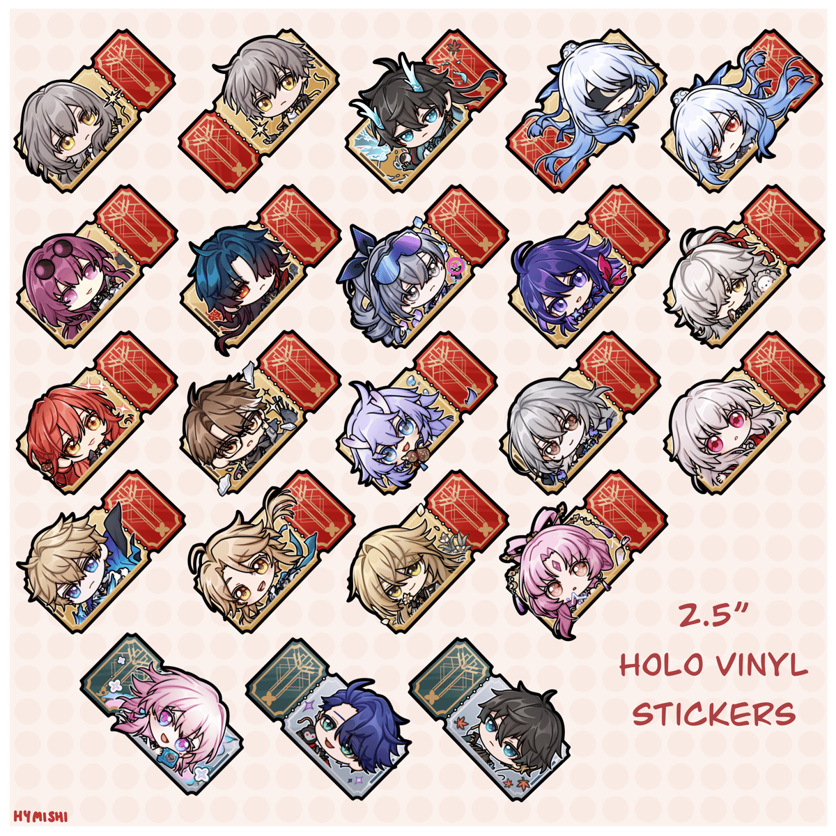 HSR Holo Stickers 1 | Hymishi