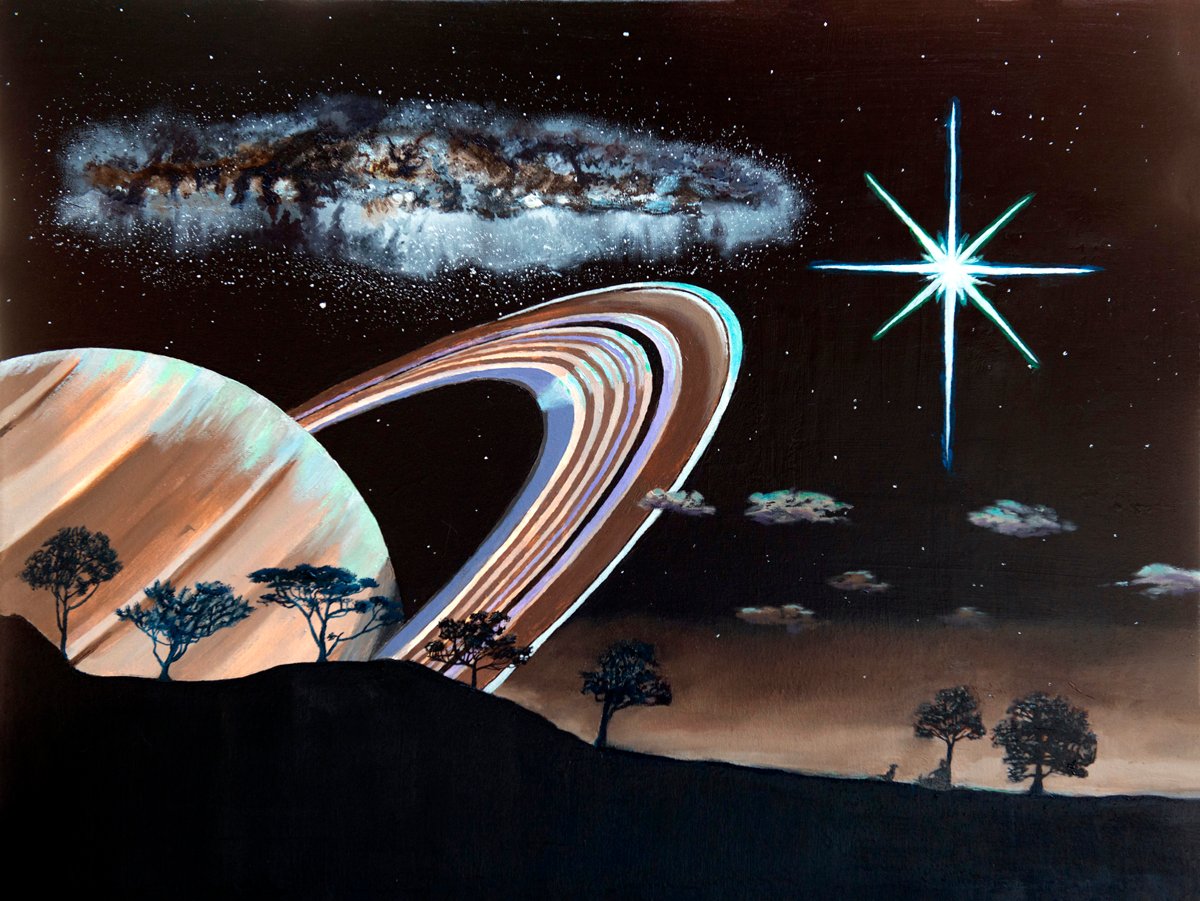 "Brown Saturn" - Prints | The Art of Kim Youmans