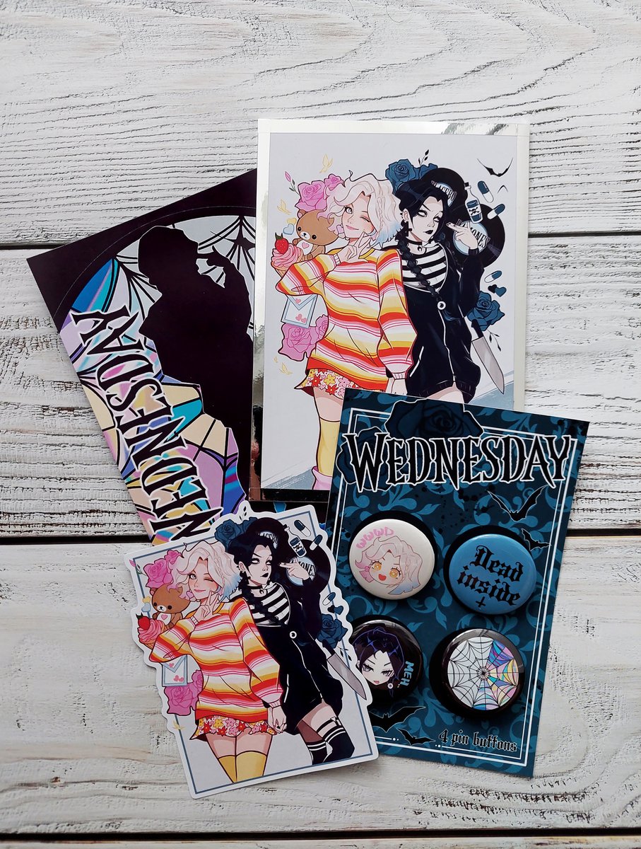 Wednesday pin button set N2 | annamarine