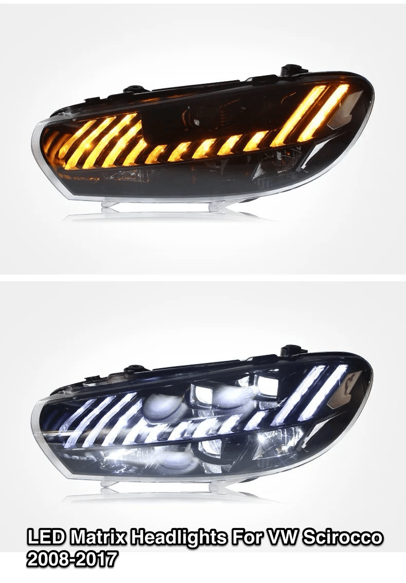 Audi RS7 2024 Style LED Matrix Headlights For VW Volkswagen Scirocco ...